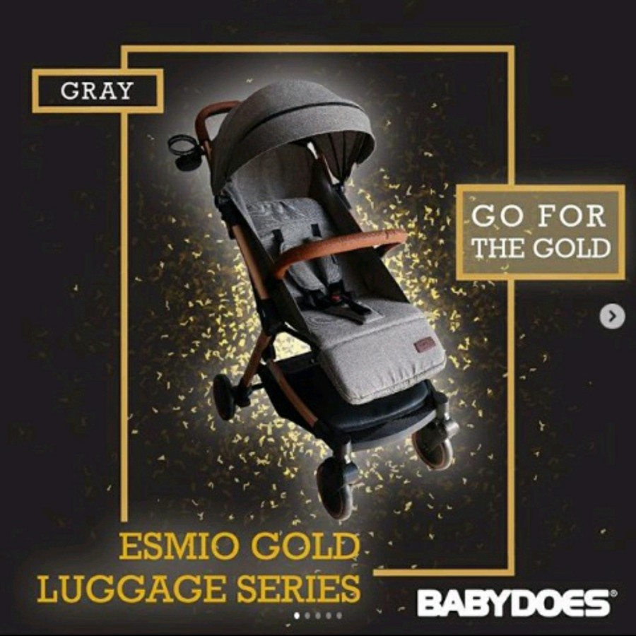 Jual Stroller Babydoes Esmio Gold / Stroller Esmio / Kereta Bayi ...
