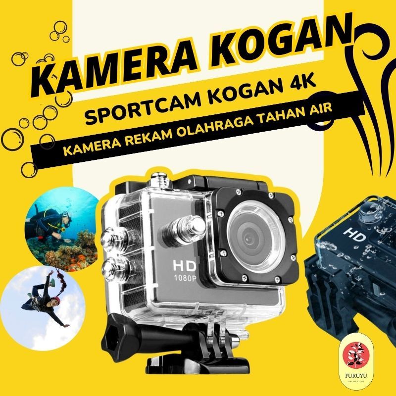 Jual Sportcam Action Vlog Kamera Vloger Kogan HD Sport Camera 1080p ...