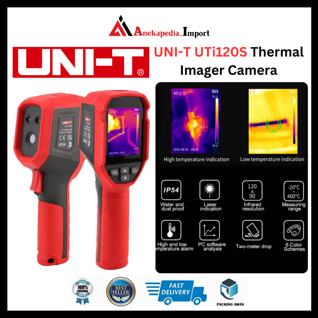Jual UNI-T Uti 120S - Thermal Imager Camera - Imager Infrared Kamera ...
