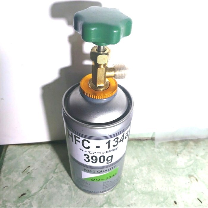Jual freon 134a hfc dan can tape valve 134a paket 1 set | Shopee Indonesia