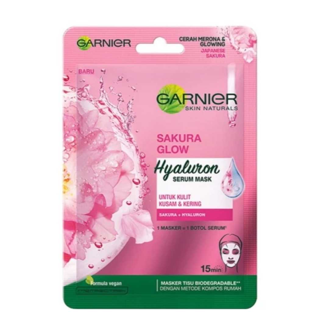 Jual Garnier Sheet Mask Sakura Glow | Shopee Indonesia