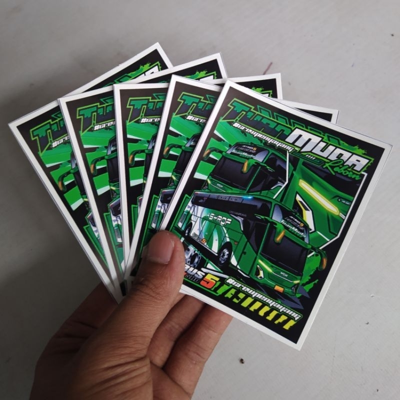 Jual (free sticker)STICKER BUS TUAN MUDA REBORN JB5 HOLOGRAM 5 PCS ...