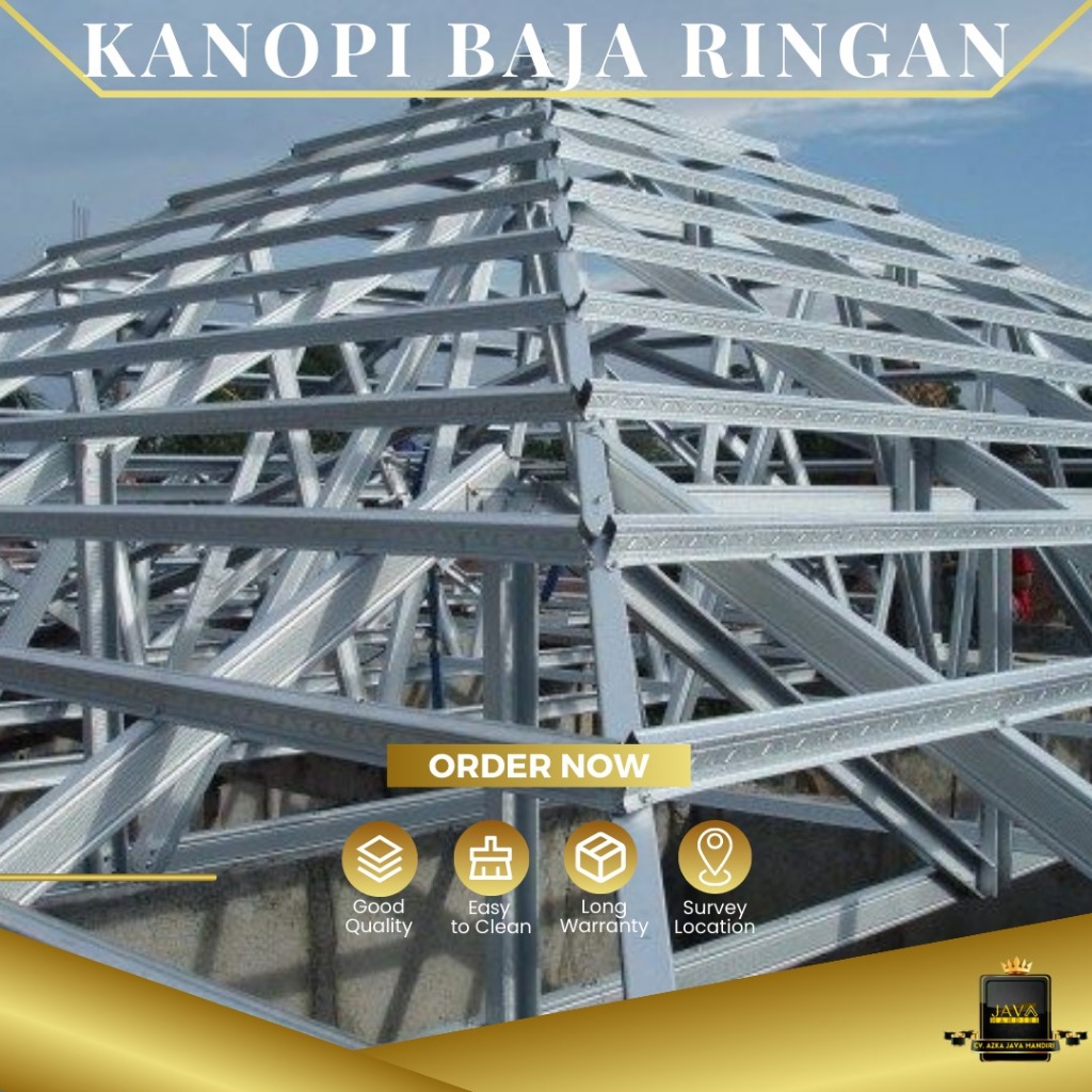 Jual Kanopi / Canopy Baja ringan atap spandek polos, alderon ...