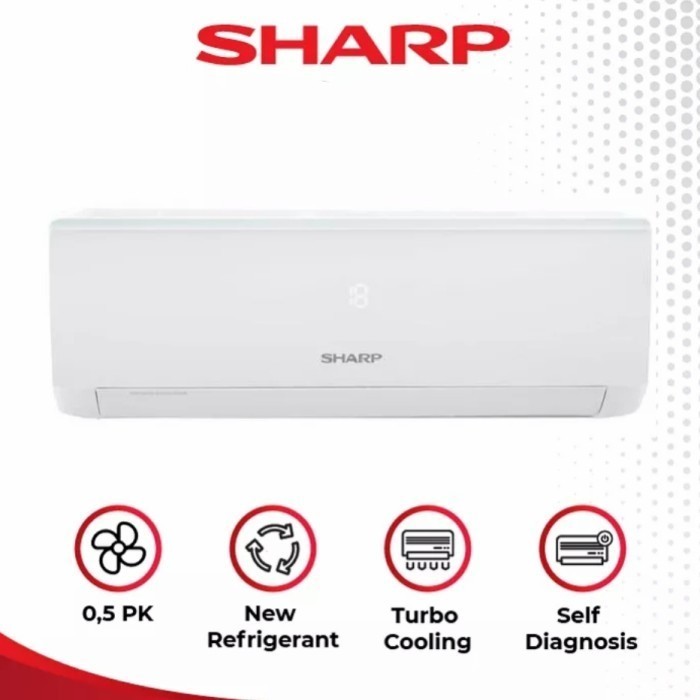 Jual AC SHARP 1/2 PK AH A5ZCY / AH-A5ZCY 1/2PK UNIT ONLY | Shopee Indonesia