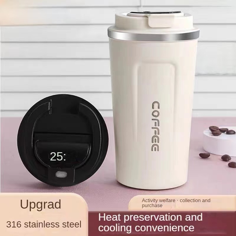 Jual BZ-09 Botol minum termos 380ML Pintar Untuk Kopi LED Suhu Display ...