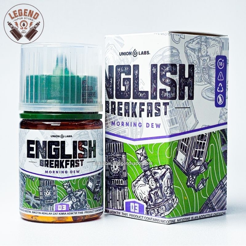 Jual FREEBASE - LIQUID ENGLISH BREAKFAST V6 MORNING DEW 60ML 3MG 7MG ...