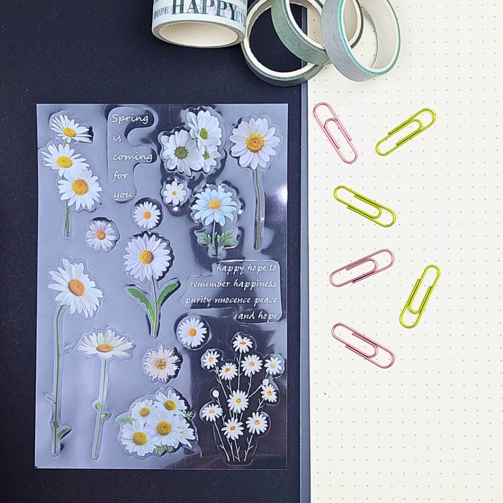 Jual THE SONG OF NATURE TRANSPARAN STICKERS PVC / Sticker decorative ...