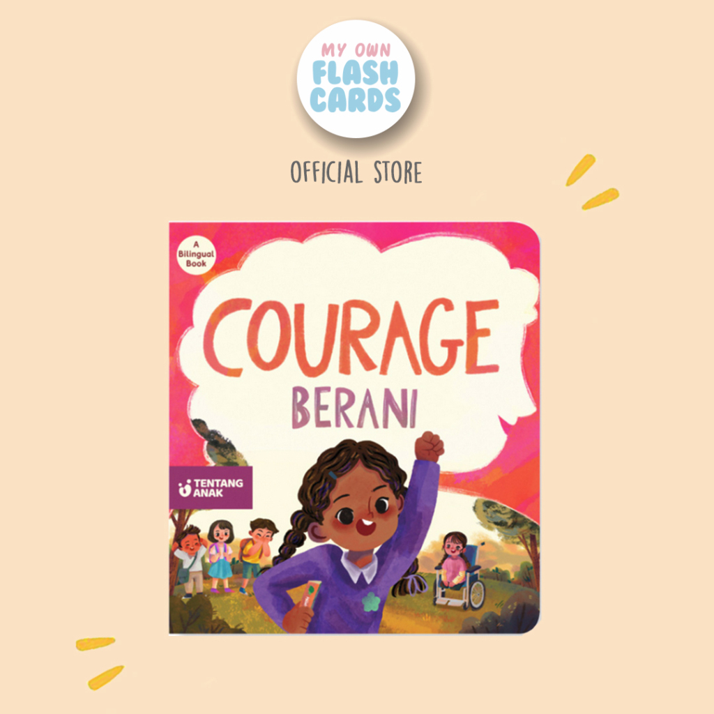 Jual Board Book Bilingual Courage | Berani | Buku Cerita Anak - Tentang ...