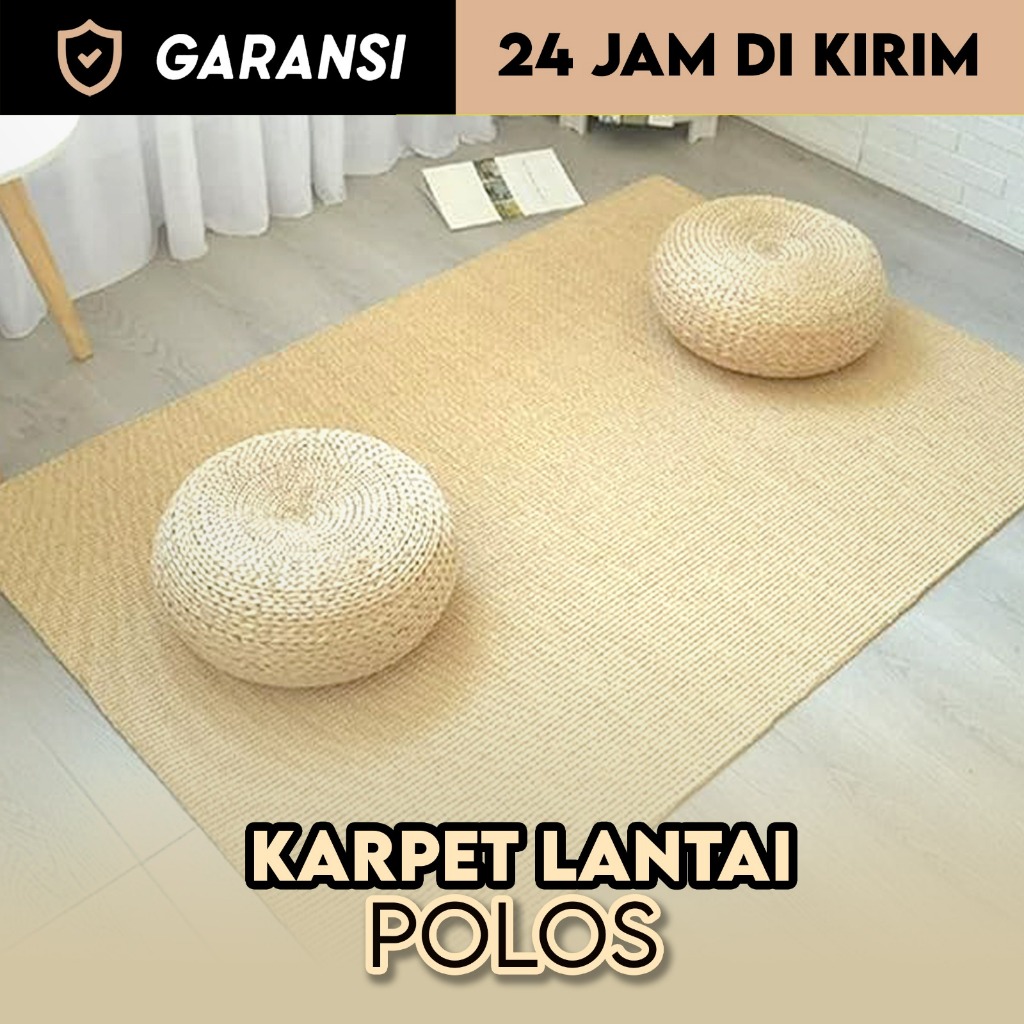 Jual Karpet Polos Besar Lantai Ruang Tamu Tidur Permadani Minimalis ...