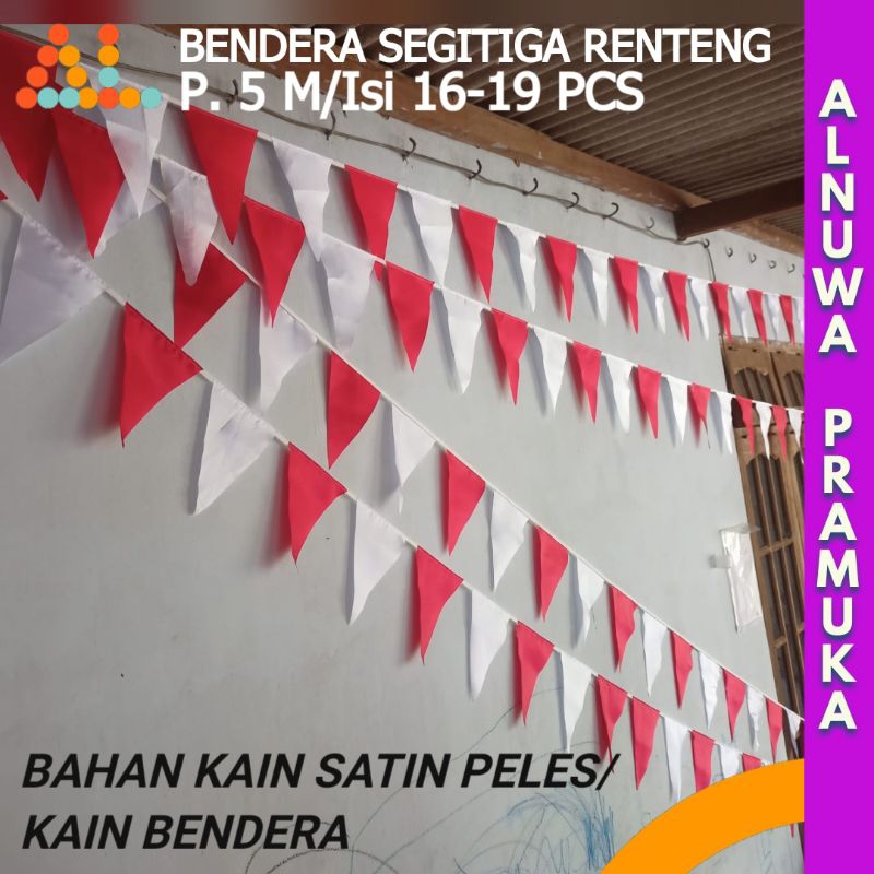 Jual Bendera Segitiga Renteng/Bunting Flag/Bendera Hias | Shopee Indonesia