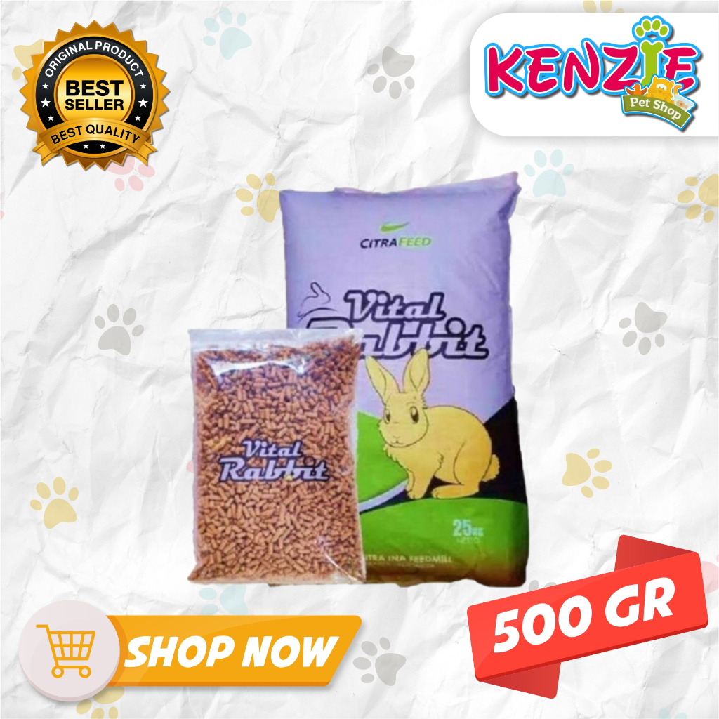 Jual Vital Rabbit 500 Gram Repack pakan kelinci | Shopee Indonesia