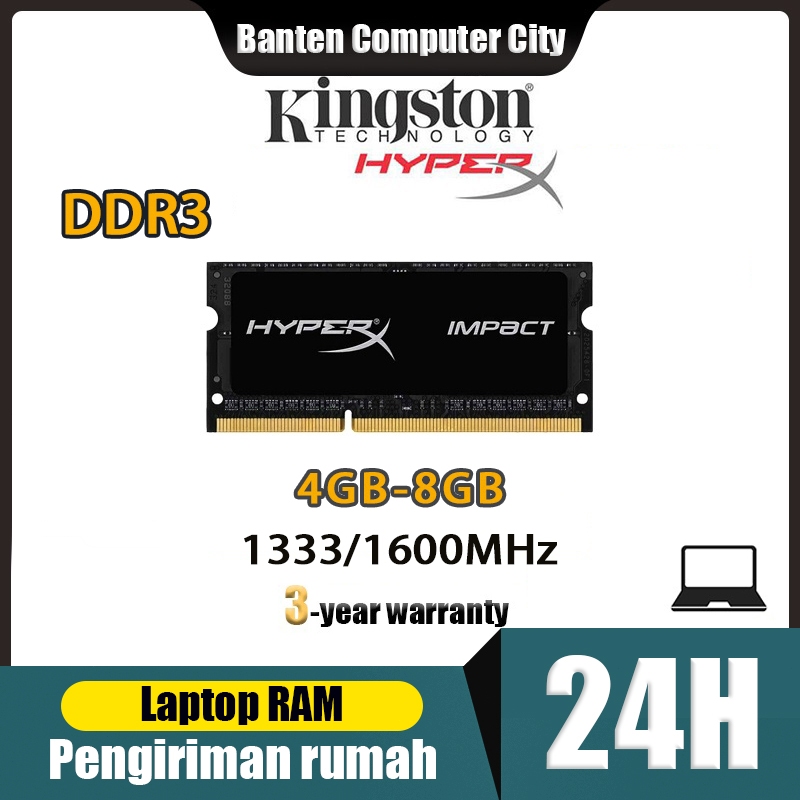 Jual Pengiriman Jakarta Laptop DDR3L Ram 4GB 8GB Kingston Hyperx Laptop RAM DDR3 1.35V 1600MHZ ...