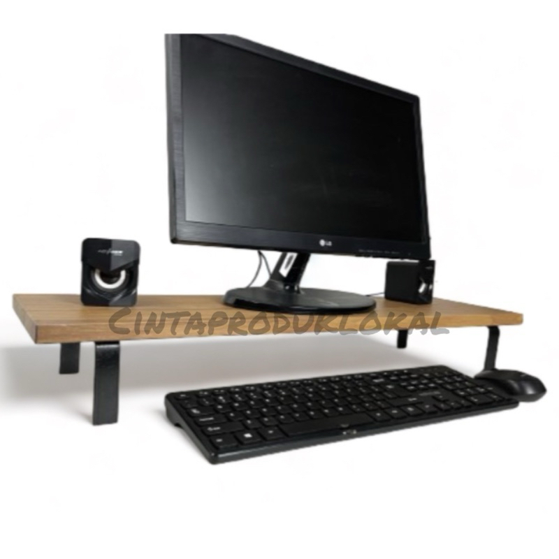 Jual Stand Monitor 75x20cm Meja Monitor Rak Monitor Laptop | Shopee ...