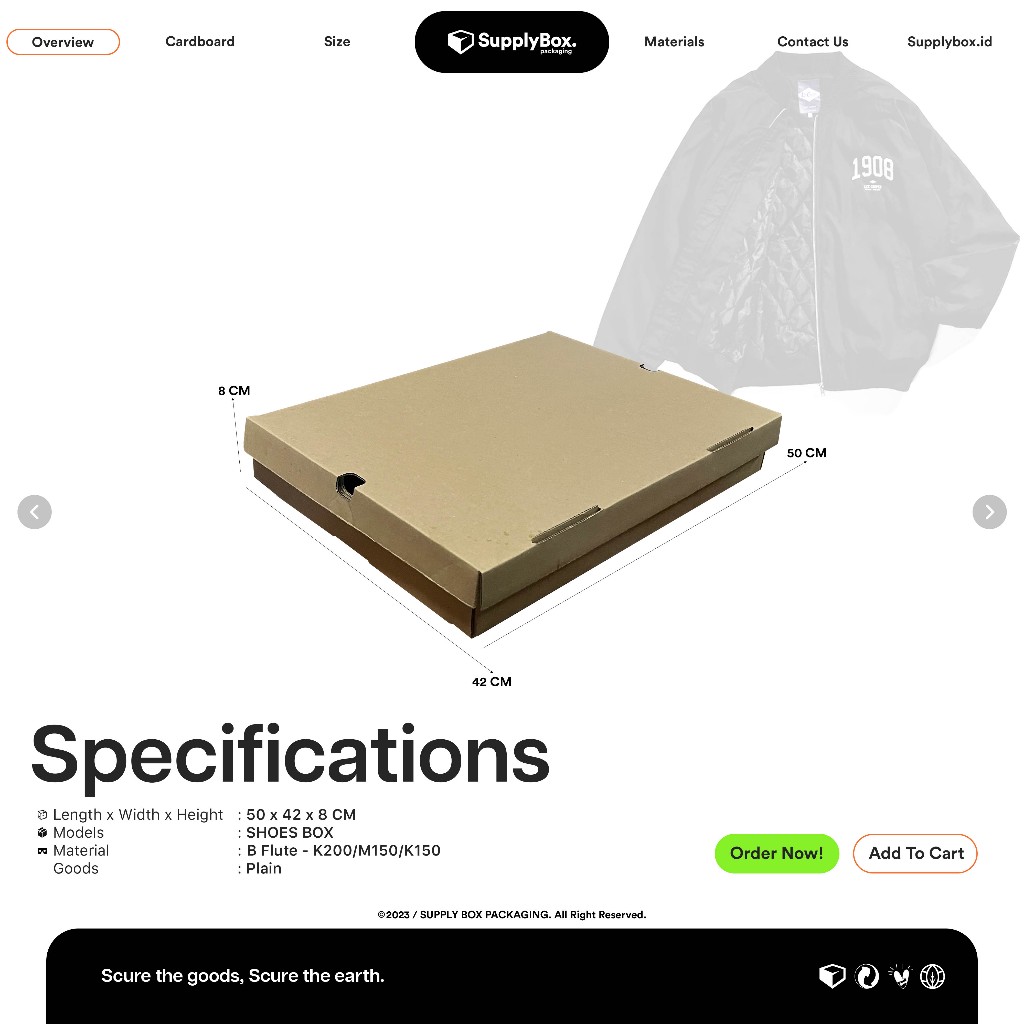 Jual KARDUS BOX PACKAGING 50 x 42 x 8 CM | Kardus | Cardboard | Dus Box ...