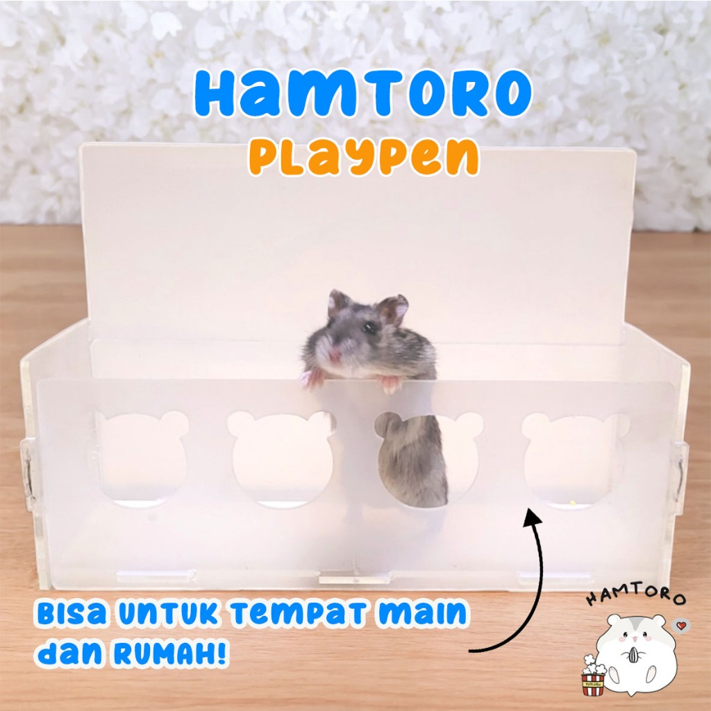 Jual Hamtoro Playpen Tempat Makan dan Rumah Mainan Hamster BESAR ...