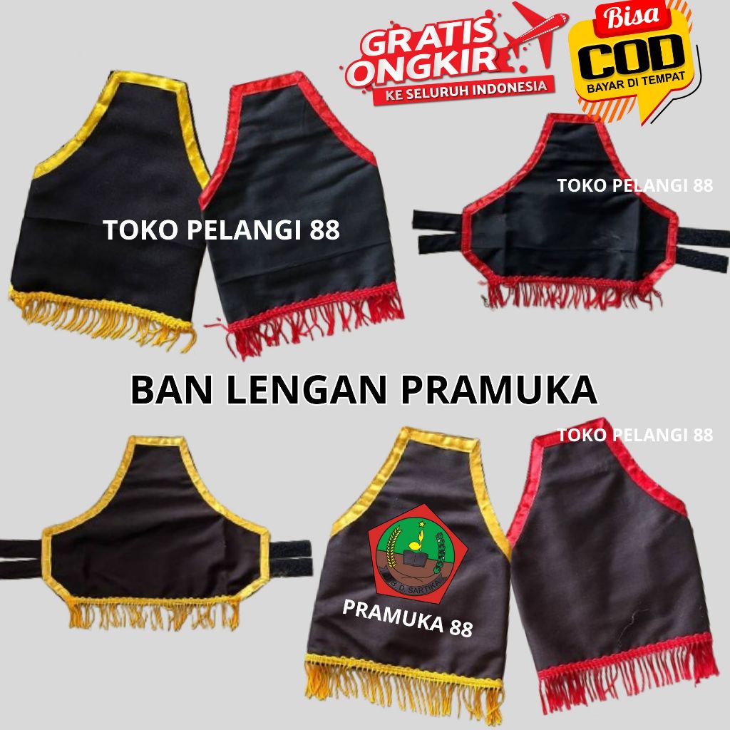 Jual Ban Lengan Pramuka Merah dan Kuning Penggalan & Penegak Rumbai ...