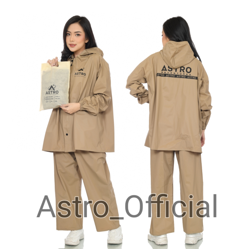 Jual Jas Hujan Raincoat Merek ASTRO ADVENTURES Jas Hujan Setelan Wanita Dan Pria Dewasa Jumbo ...