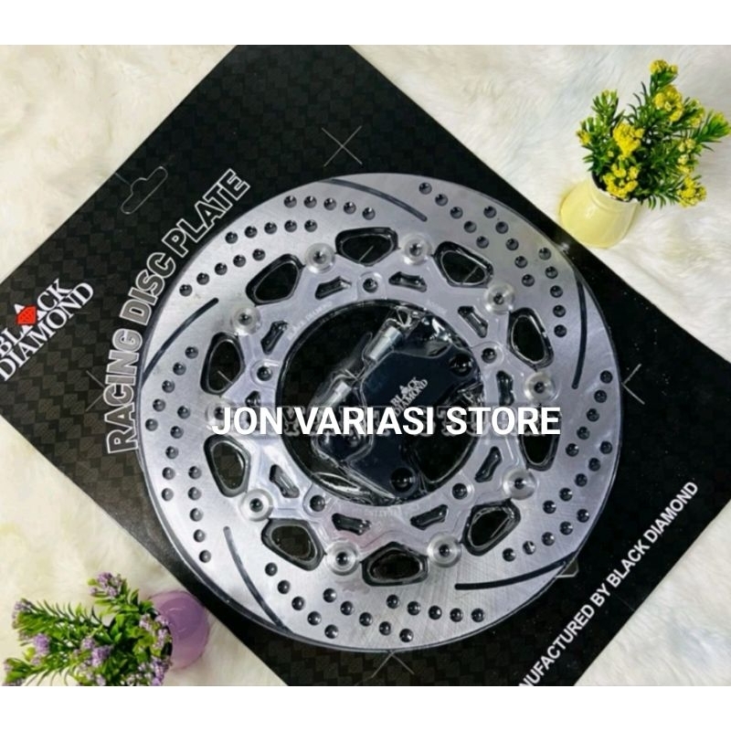 Jual BLACK DIAMOND PIRINGAN DEPAN CAKRAM 300MM XMAX CNC FLOATING BRAKE DISK DISC DISCBRAKE ...