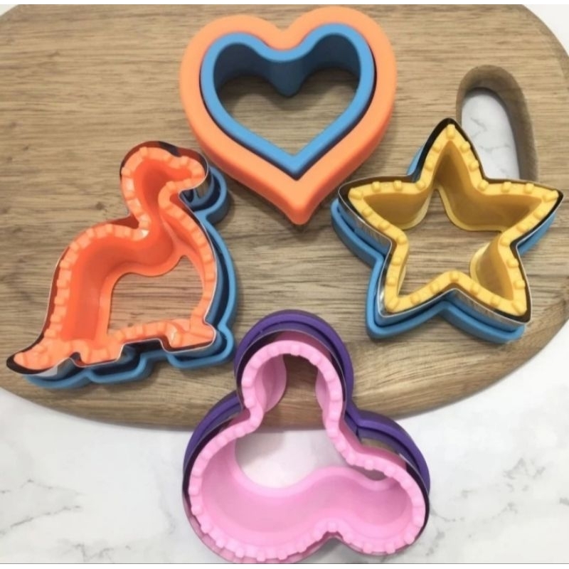 Jual Cetakan roti sandwich, sandwich cutter mold bentuk 2D, cetakan ...