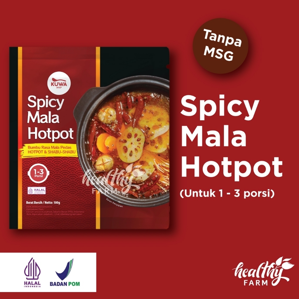 Jual KUWA SPICY MALA HOTPOT 100GR / Bumbu Rasa Mala Pedas-2024 | Shopee ...