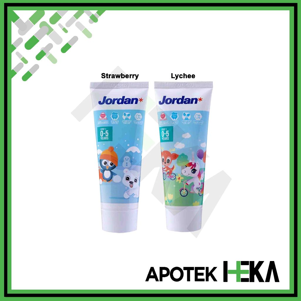Jual Pasta Gigi Jordan Kids Step 1 (0-5 Tahun) - Pasta Gigi Anak ...