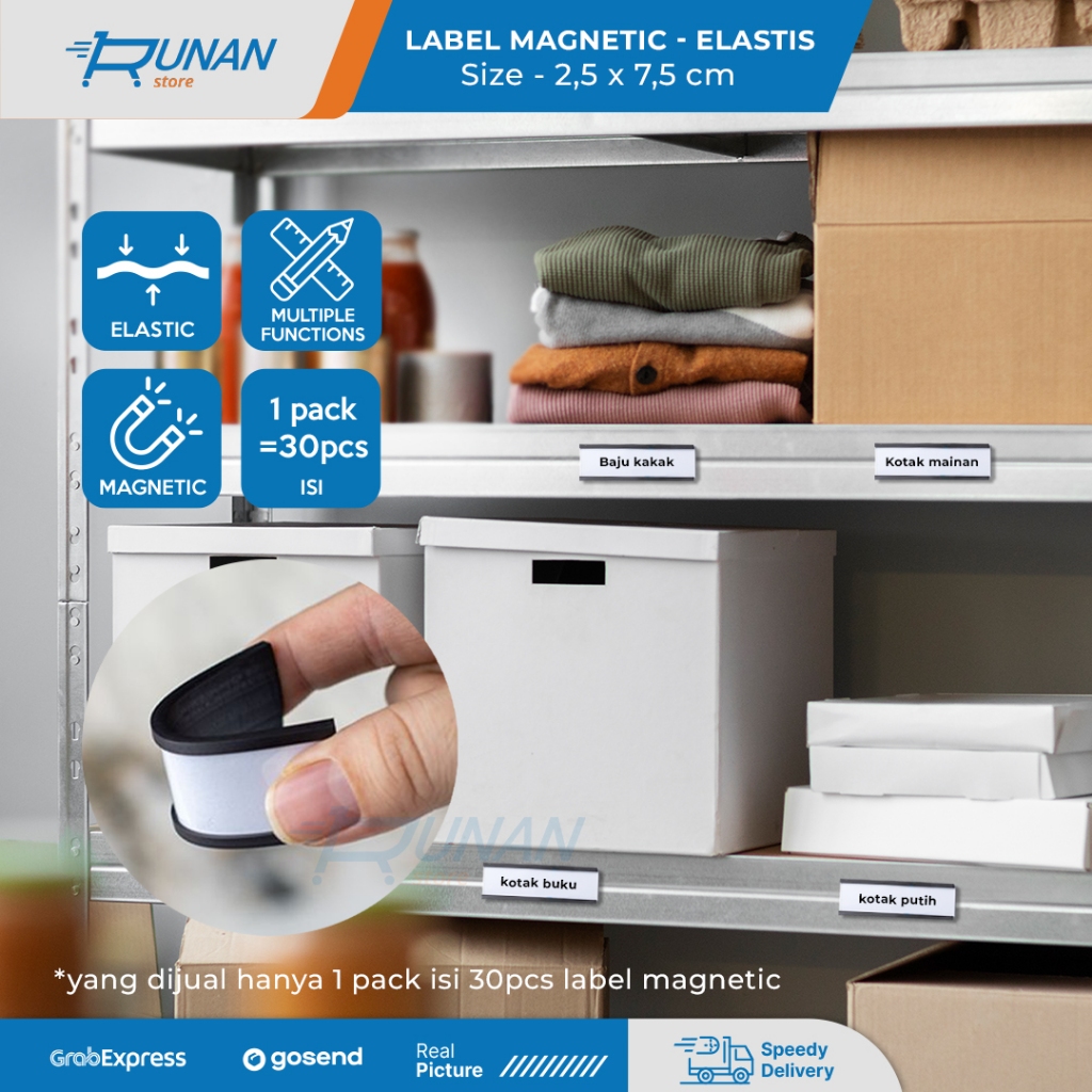 Jual Label Name Tag Magnetic - Label Magnet Gudang - Penamaan Magnet ...