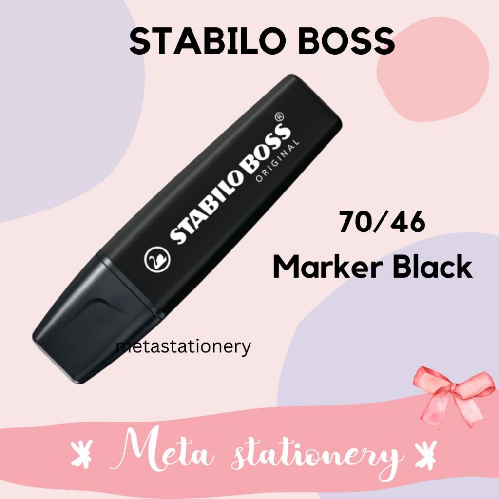 Jual Penanda / Highlighter Original Boss Marker Black 70/46 (1pc ...