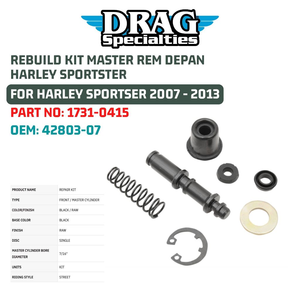 Jual REBUILD KIT MASTER REM DEPAN HARLEY SPORTSTER FOR HARLEY SPORTSTER ...