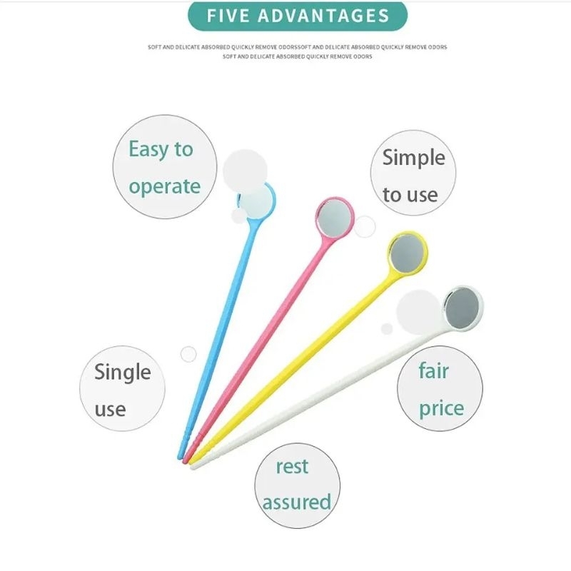 Jual Dental Kaca mulut plastik disposable Kaca mulut cermin gigi Dental ...