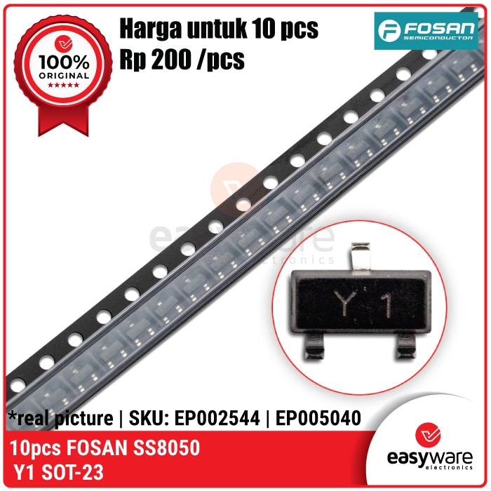 Jual 10x Transistor SS8050 Y1 SOT-23 Bipolar Transistor SS8050 | Shopee ...