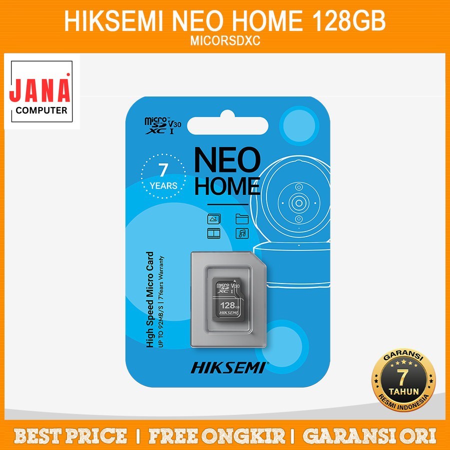 Jual HIKSEMI NEO HOME MICROSDXC ( 128GB / 64GB) CLASS10 USH-I HS-TF-D1 | Shopee Indonesia