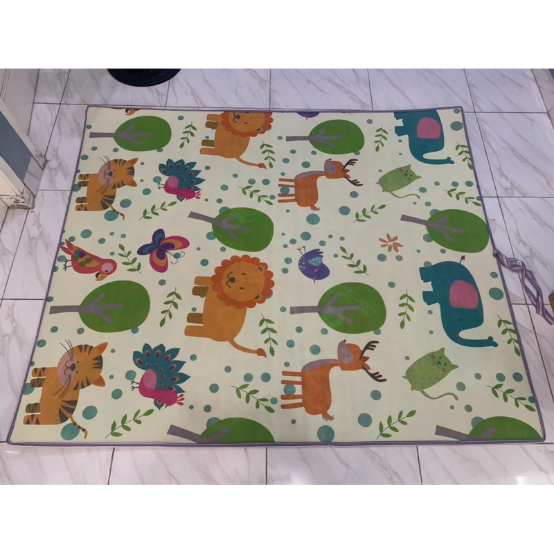 Jual TIKAR MOTIF KARTUN 150CM X 180CM KARPET ALAS TAHAN AIR TIKER BESAR ...