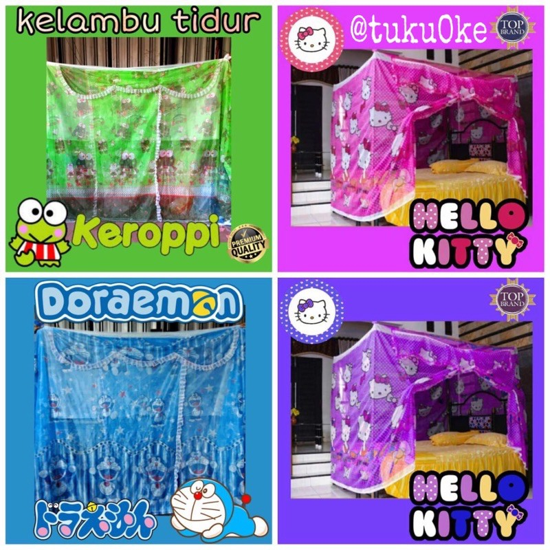 Jual KELAMBU TIDUR KELAMBU KOTAK KARAKTER KARTUN KELAMBU PERSEGI ...