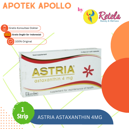 Jual ASTRIA ASTAXANTHIN 4MG / MULTIVITAMIN | Shopee Indonesia