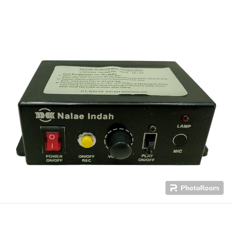 Jual ALAT REKAM ( VOCAL AUTOMATIC REPEATER) MODEL NLR - 12 | Shopee ...