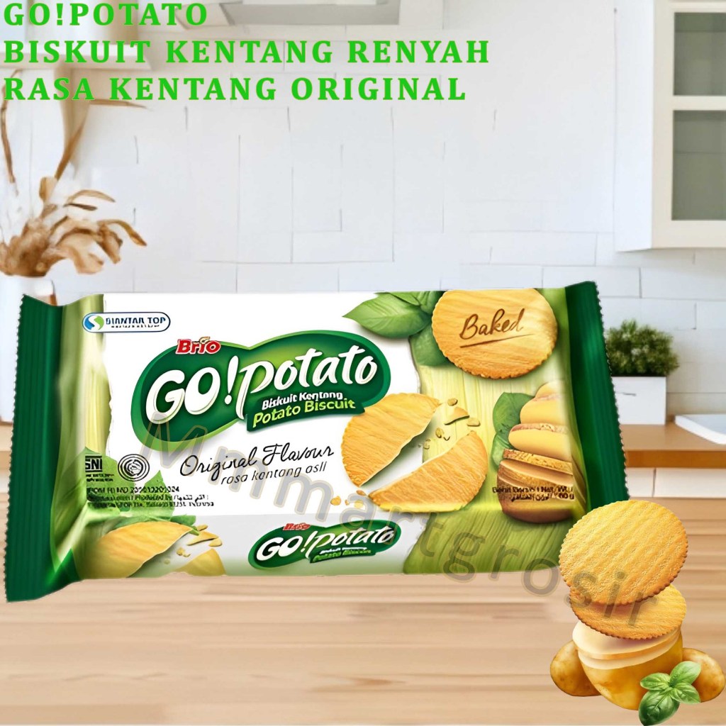 Jual GO!Potato Biscuit / Biskuit Kentang Renyah / Biskuit Kentang Rasa ...