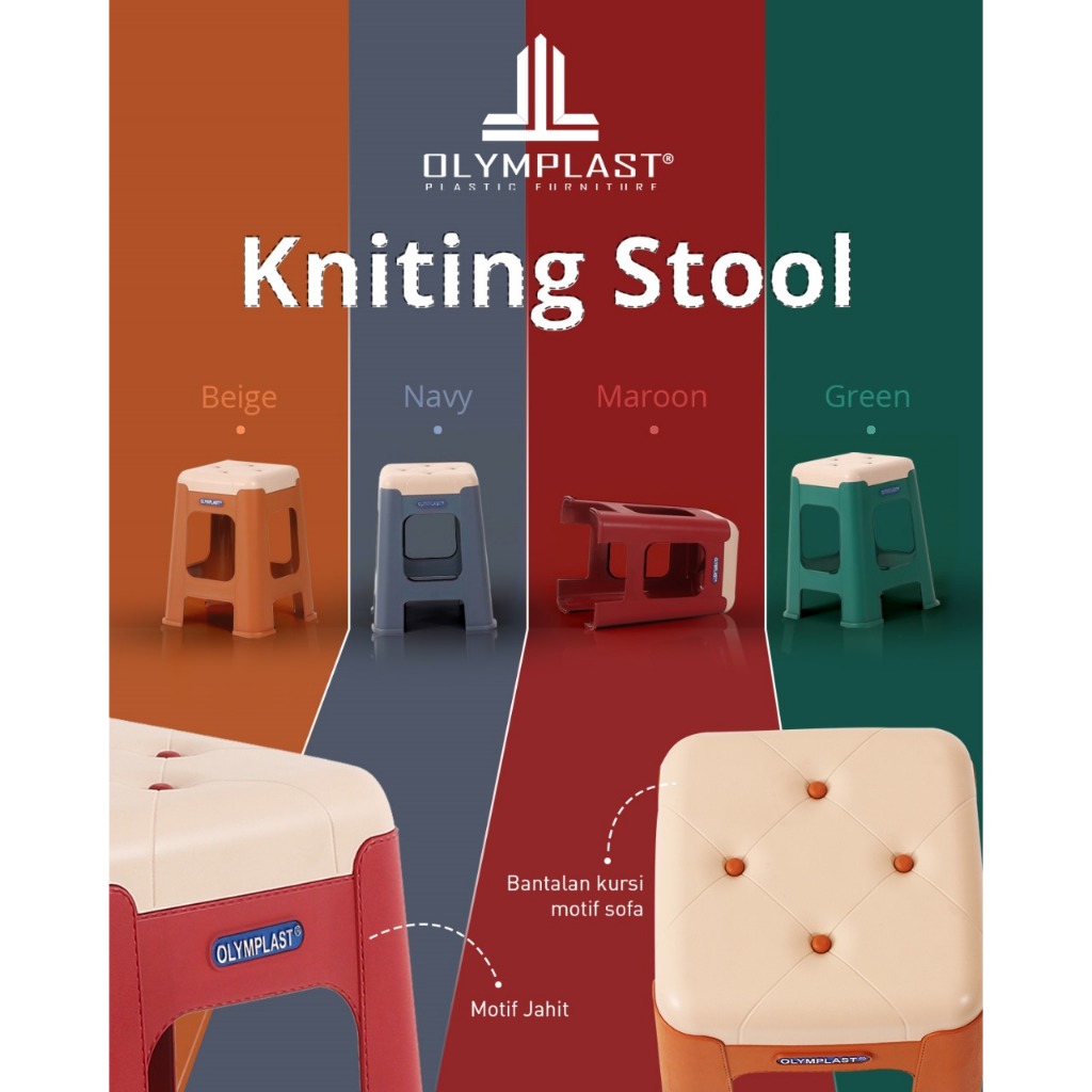Jual KNITING STOOL OLYMLAST - KURSI BASO KNITTING / KURSI PLASTIK BASO ...