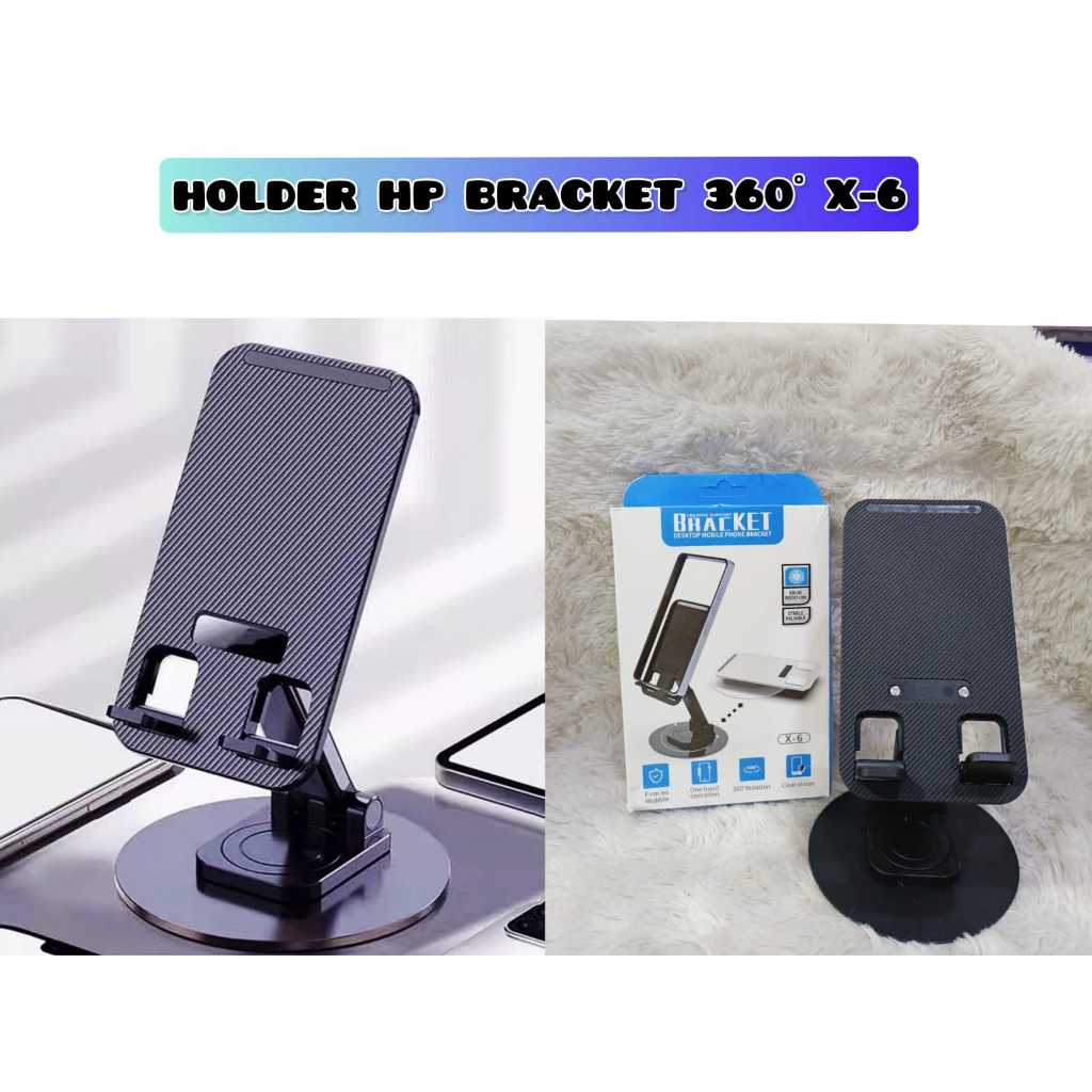 Jual Holder Phone Bracket putar 360° X-6 HLD-51/Phone Holder rotasi ...