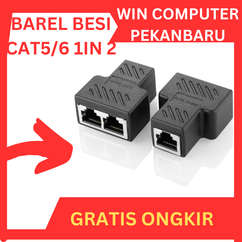 Jual Barel Coupler Konektor RJ45 Sambungan Kabel LAN High Quality ...
