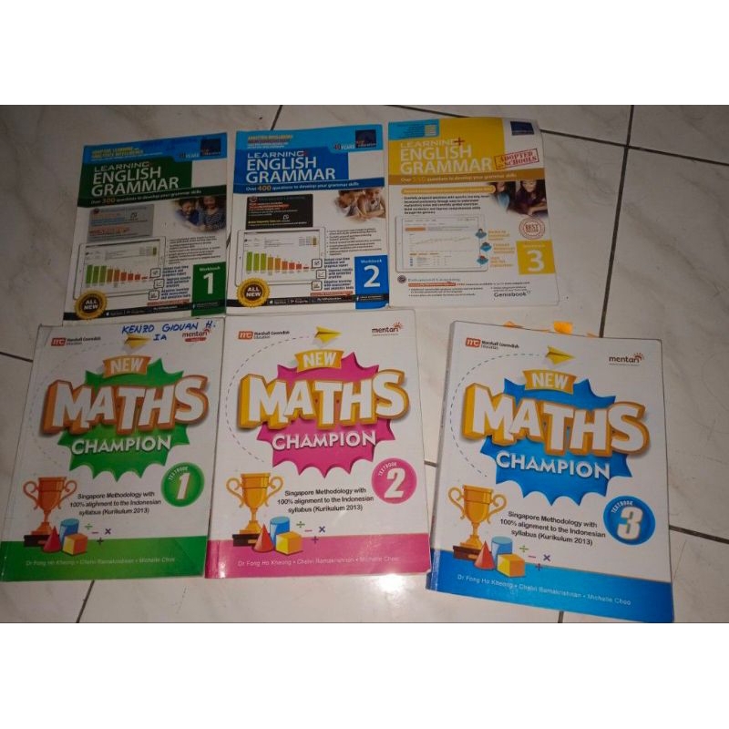 Jual Dijual Pemakaian Pribadi Buku Pelajaran Mentari Book Math Champion ...