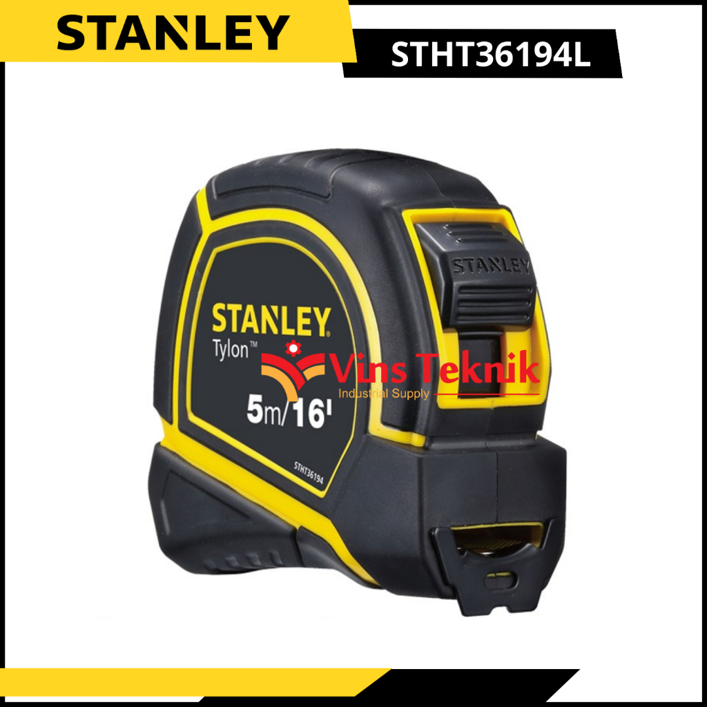 Jual Meteran 5M 5X16 Measuring Tylon Tape Rules STANLEY STHT36194 ...
