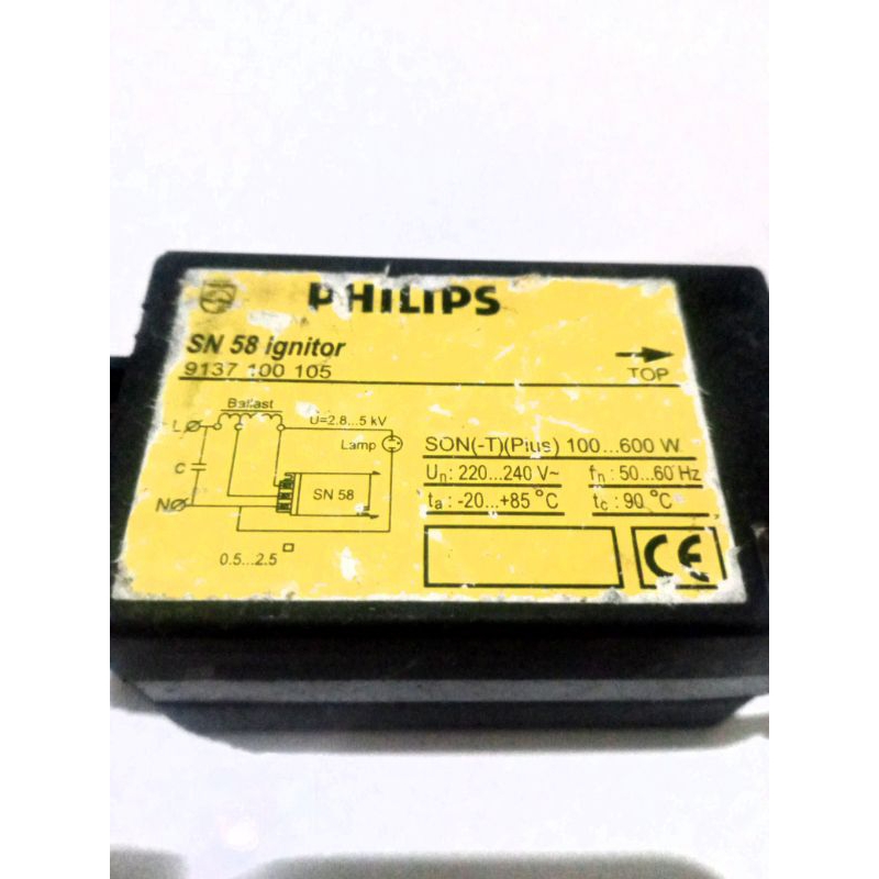 Jual Ignitor lampu merek PHILIPS SN 58 Led driver copotan original ...