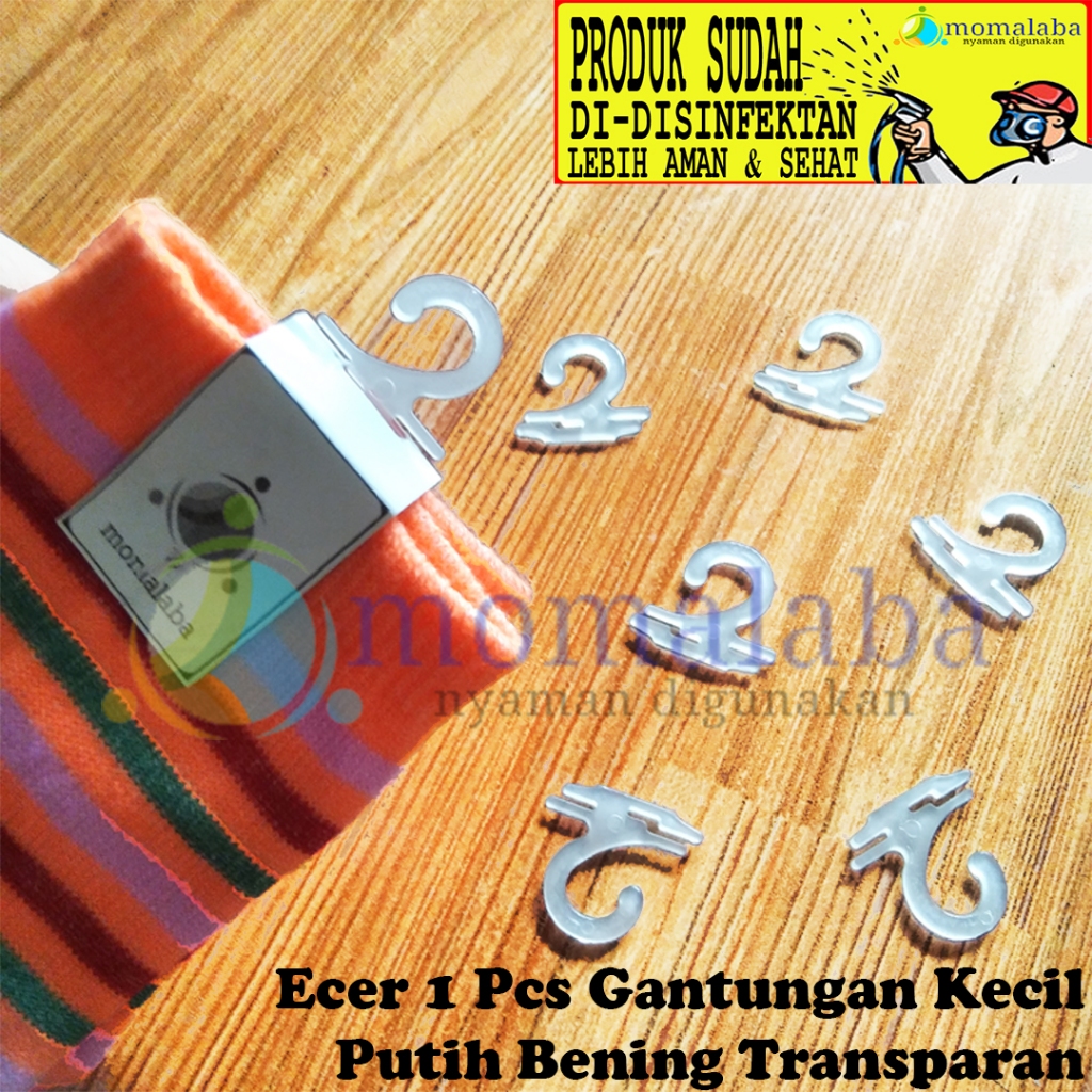 Jual Gantungan Kaos Kaki Bebek Kecil Bening Putih Transparan Hanger ...