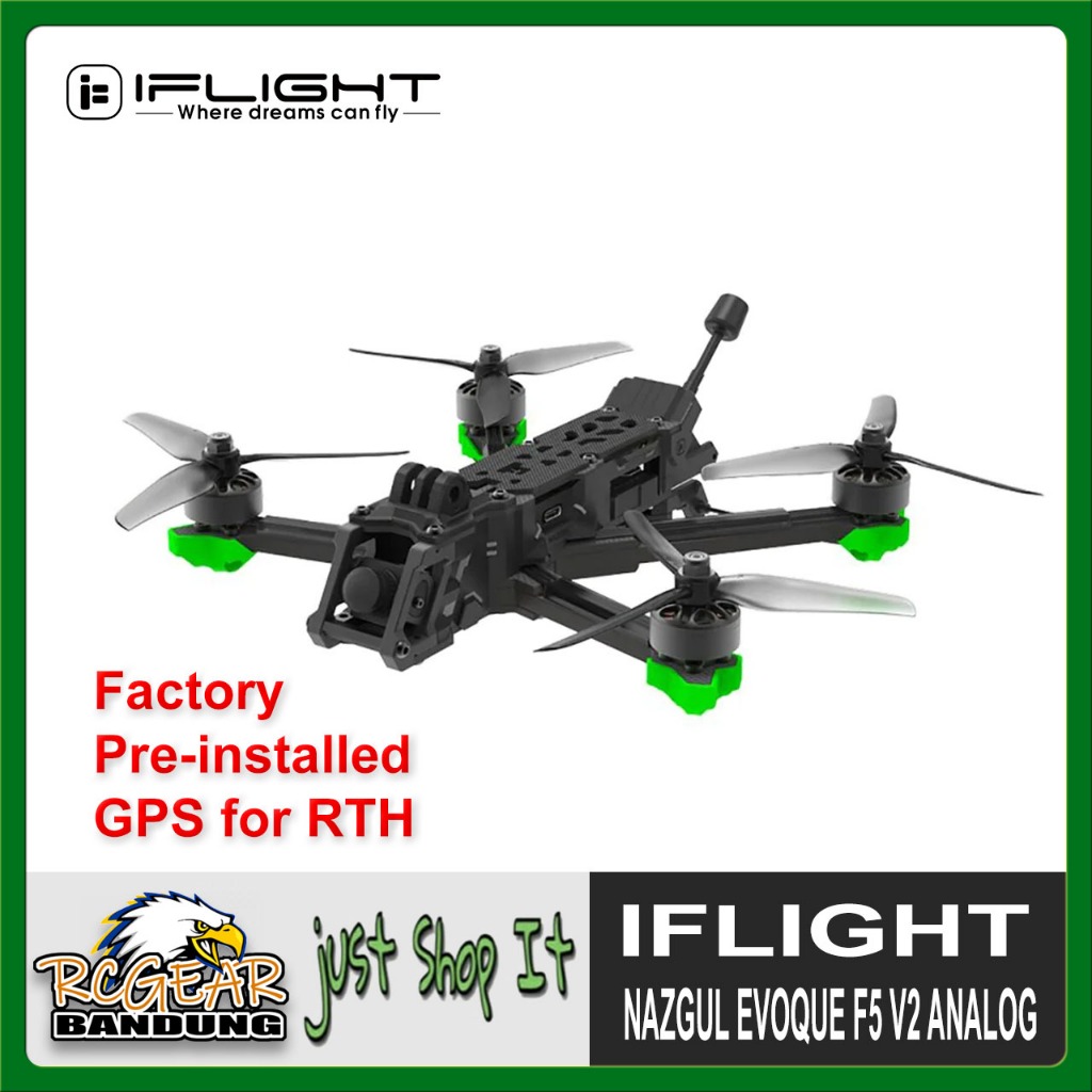 Jual iFLIGHT Nazgul Evoque F5 F5X F5D V2 Analog 1.6W VTX 6S 5Inch FPV ...