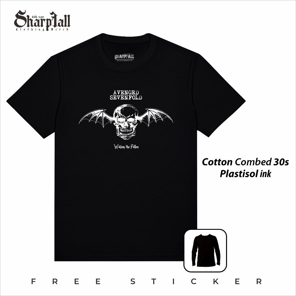 Jual KAOS BAND DISTRO AVENGED SEVENFOLD/ KAOS MUSIK A7X WAKING THE ...