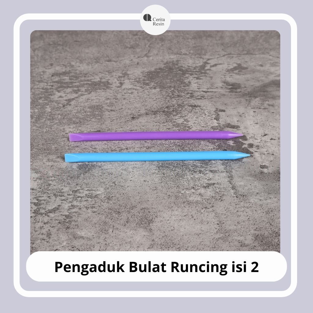Jual Pengaduk resin Silikon Bulat Runcing isi 2 (Ukuran Besar) | Shopee ...