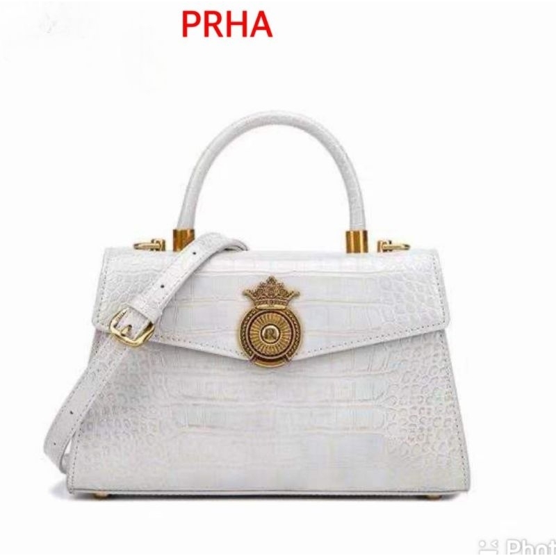 Jual JC Prha Croco Glossy White [PRH 6300] Slingbag Prha | Shopee Indonesia