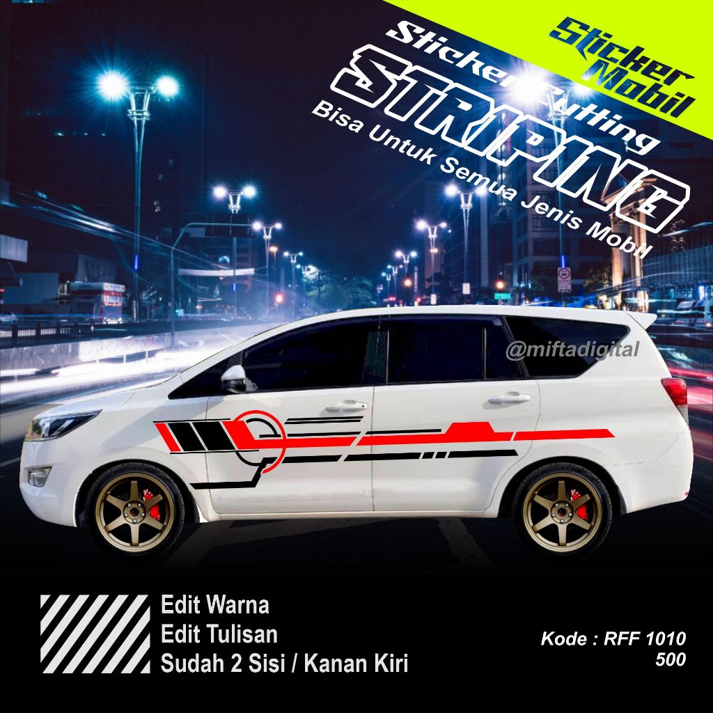 Jual Sticker Variasi Mobil Striping Keren Mobil Pajero, Fortune, Innova ...