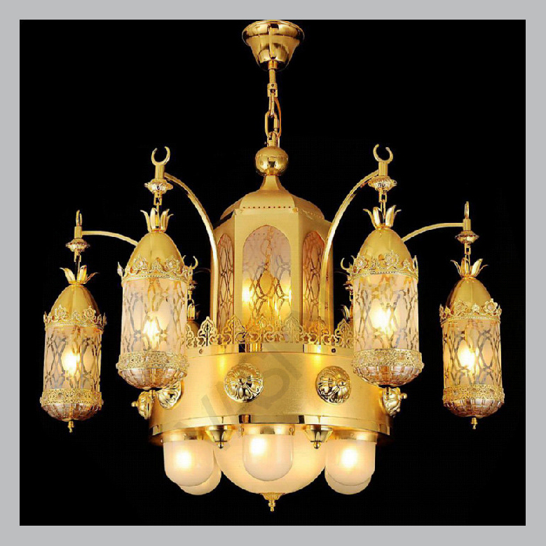 Jual Lampu hias Gantung gold premium Masjid Musholla Turki Maroko ...