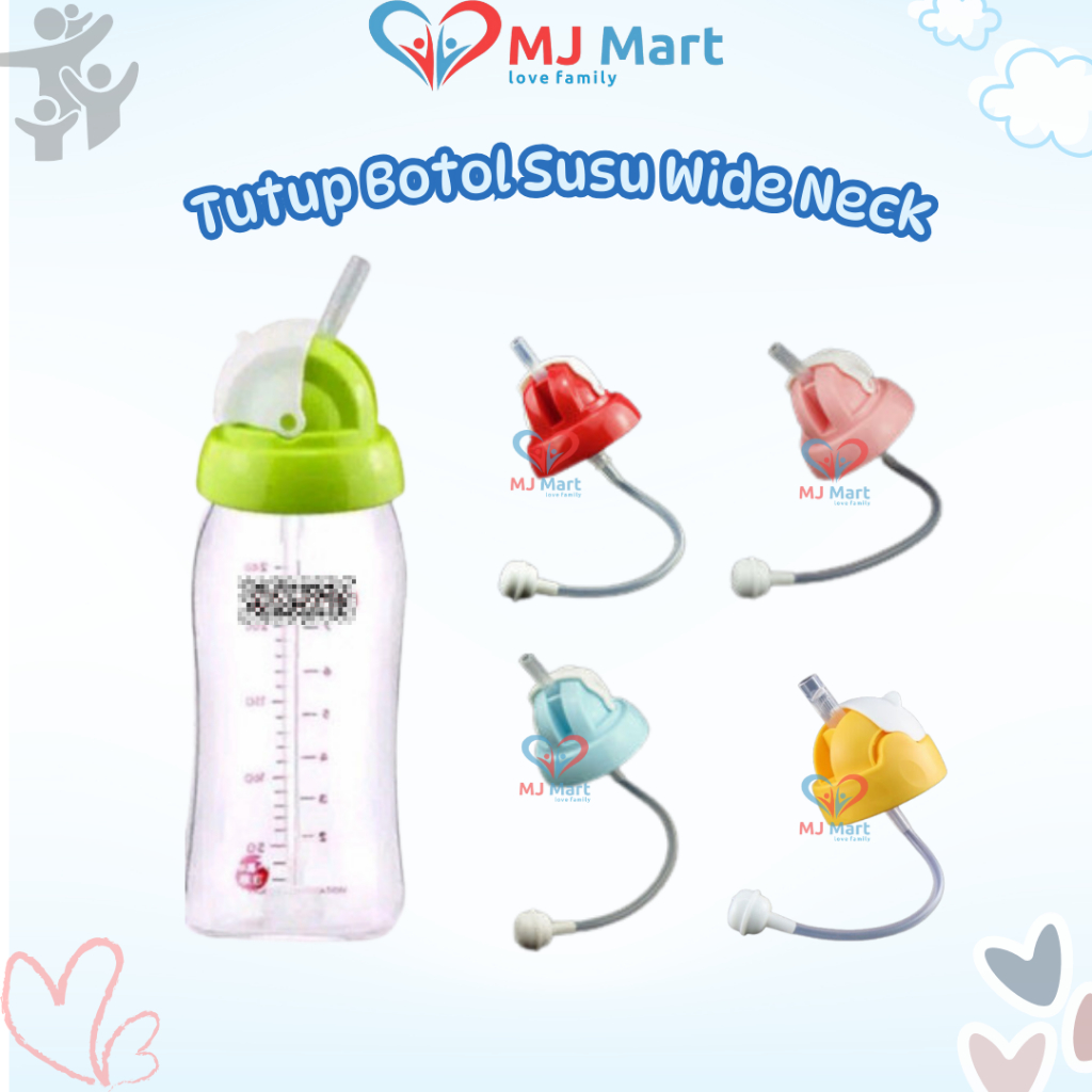 Jual Pigeon Tutup Botol Susu Wide Neck + Sedotan | Shopee Indonesia
